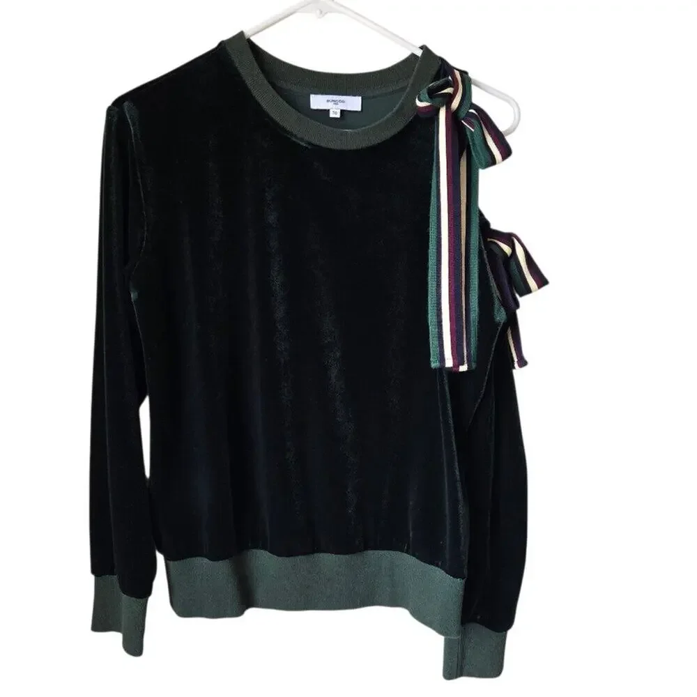 SUNCOO | Sweaters | Suncoo Serge Sweat Satire Asymetrical Velour ...